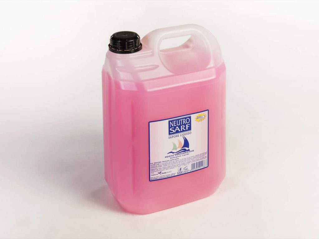 Sapone liquido per mani neutro PH 5.5 SARF lt. 5 - Arcobaleno Group Srl
